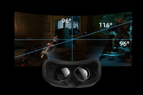 DPVR E4 (Black) PCVR PC Gaming - 120hz Refresh Rate - Inside out Tracking - 116° Field of View ...